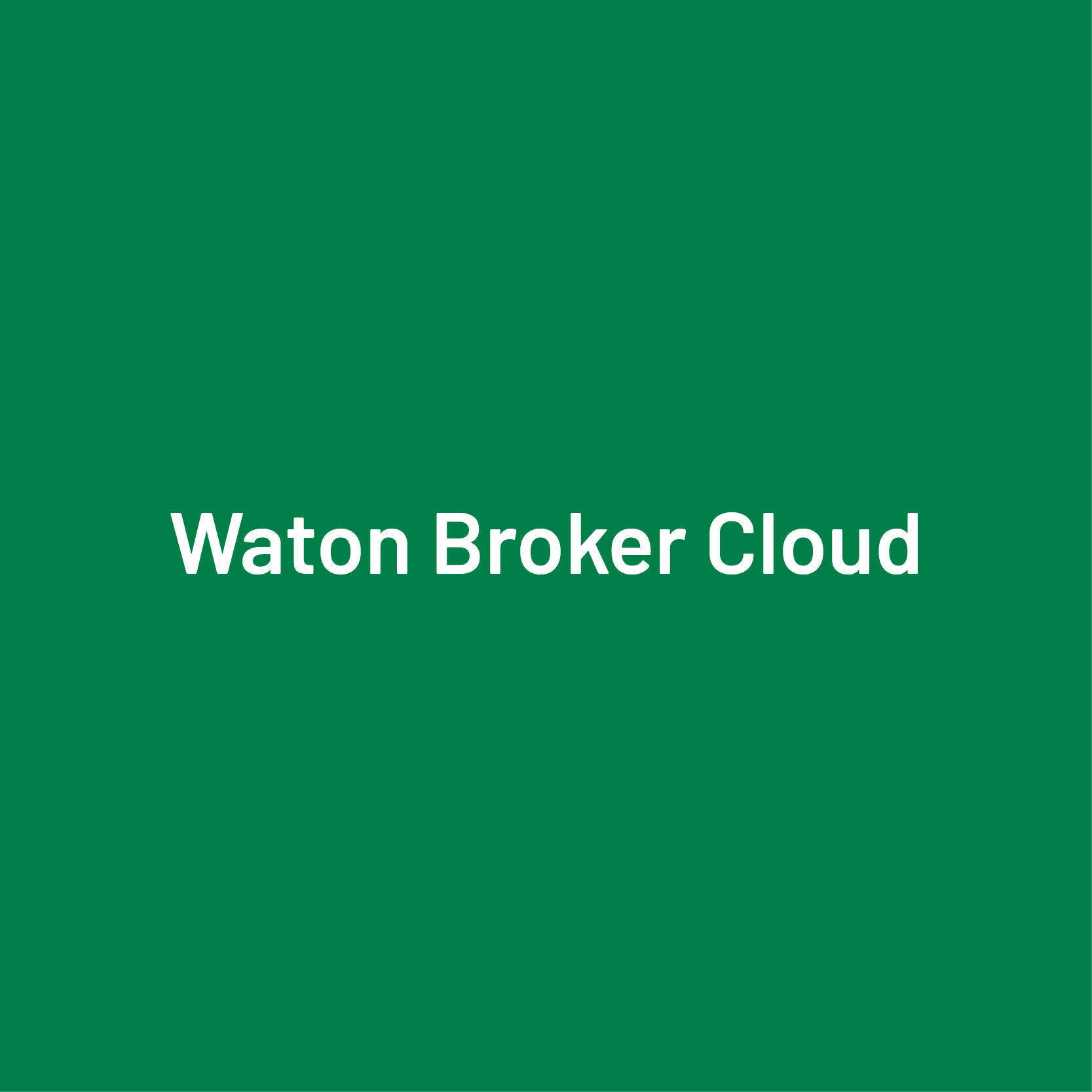 AWS Marketplace: Waton Broker Cloud H5